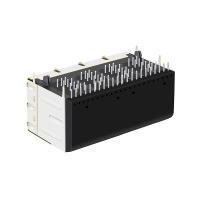 China JX20-0254NL 2x4 Port 10/100 Base-T G/O Led ICM Connector RJ45 Magnetic Jack for sale