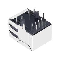 China LPJ0024ABNL Single Port 10/100 Base-T RJ45 Female Connector Socket Connection J0024D21B for sale