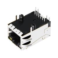 China JP006821UNL 100 Base-TX Fast Ethernet 1x1 Tab-UP with LEDs 8-pin RJ45 for sale