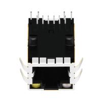China JP006821UNL 100 Base-TX Fast Ethernet 1x1 Tab-UP with LEDs 8-pin RJ45 for sale