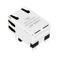 China JP006821UNL 100 Base-TX Fast Ethernet 1x1 Tab-UP with LEDs 8-pin RJ45 for sale
