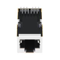 China JK0-0018NL 1x2 Port 1000 Base-T Without Led Ethernet Lan Port Network Jack RJ45 Industrial Ethernet Connector for sale