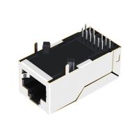 China JK0-0018NL 1x2 Port 1000 Base-T Without Led Ethernet Lan Port Network Jack RJ45 Industrial Ethernet Connector for sale