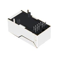 China JK0-0018NL 1x2 Port 1000 Base-T Without Led Ethernet Lan Port Network Jack RJ45 Industrial Ethernet Connector for sale