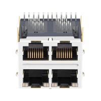 China JX20-0252NL | LPJ27335A48NL Coon Stacked RJ45 2x2 100Base-Tx 1CT/1CT RoHS for sale