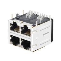 China JX20-0252NL | LPJ27335A48NL Coon Stacked RJ45 2x2 100Base-Tx 1CT/1CT RoHS for sale
