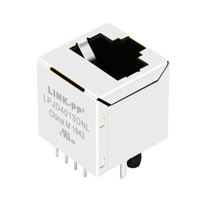 China JXD2-0011NL , LPJD4013DNL Top Entry Magnetic Rj45 Connectors Shield 8 Pins for sale