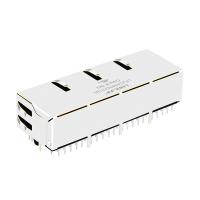 China Equivalent to JXG0-0098NL 4 Port Gigabit Rj-45 Latch Up with LEDs for sale