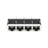 China Equivalent to JXG0-0098NL 4 Port Gigabit Rj-45 Latch Up with LEDs for sale
