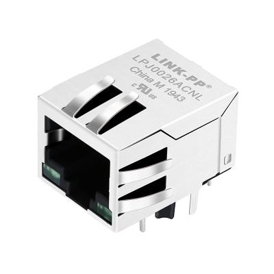 China Connector Rj45 J0026D21ENL Pulse Equivalent 10/100Base-T 8P8C PCB Jack for sale