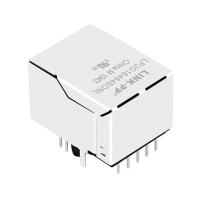 China JXD1-0019NL Yellow / Green Led 1x1 Port 1000 Base-T RJ45 Connector Module for sale