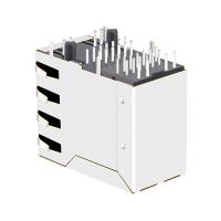 China XRJH-21C-1-HD3-170 Stacked RJ45 1000Base-T LPJG17103ADNL Through Hole Assembly for sale