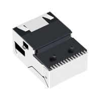 China 2.5G Base-T Low Profile SMT 10P8C RJ45 Female Connector Socket LPJM19006ABNL for sale