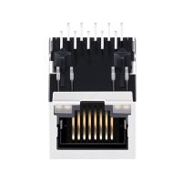 China Tab Down 1 Port 1000 Base-T PoE+ RJ45 Connector 7499510440 for sale