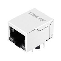 China Tab Down 1 Port 1000 Base-T PoE+ RJ45 Connector 7499510440 for sale