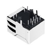 China A836-1A1T-91B Tab Down 10/100 BASE-T Single Port Female RJ45 Jack With G/Y Led for sale