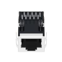 China Tab Up 10G Base-T 1 Port Magnetic RJ45 Jack JXT7-1123NL for sale