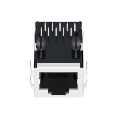 China Tab Up 10G Base-T 1 Port Magnetic RJ45 Jack JXT7-1123NL for sale