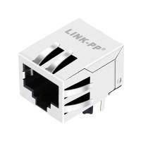 China JV006I21NLT 10/100 Base-T 1x1 Port Rj45 Jack Without Led Tab Down Shielded With Magnetics for sale