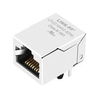 China RT9-HK-0002 1x1 Port Integrated Magnetics RJ45 Jack 1000 Base-T Tab Up Without Led for sale