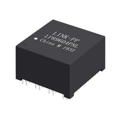 China QD96A02PP High PoE+ Magnetic Transformer 1000 Base-T Quad Port THT 91 Pin for sale