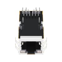 China G27-122T-141B Single Port 10G Base-T Magnetic Rj45 Jack Tab Up With GY/GY Leds for sale