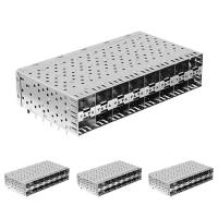 China SFP0-3000-L 2X8 Ports 5GB/S SFP Cage Connector WITH LIGHT PIPES NPB for sale