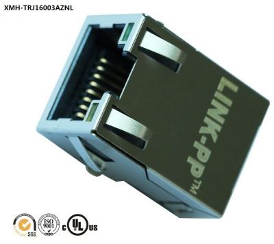 China High Speed Ethernet POE RJ45 Connector Shielded XMH-TRJ16003AZNL for sale