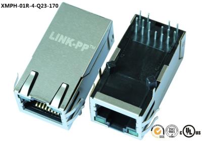 China LAN interface 10 / 100M Shielded POE RJ45 Connector XMPH-01R-4-Q23-170 for sale