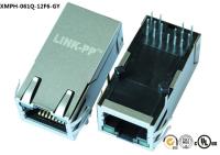 China Through Hole POE RJ45 Jack Cross XFPOEP1B-CTxu1-4L , XMPH-061Q-12F6-GY for sale
