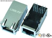 China LED Version POE RJ45 Connector Shield Gigabit , XMH-9771-8812-S3L2T2-EU for sale