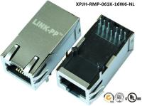 China IEEE 802.3 Gigabit POE RJ45 Connector , XPJH-RMP-061K-16W6-NL for sale
