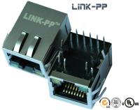 China Single Port PoE 10 / 100 Gigabit MAG Side Entry Shielded , XMG-TRJ4190GENL for sale
