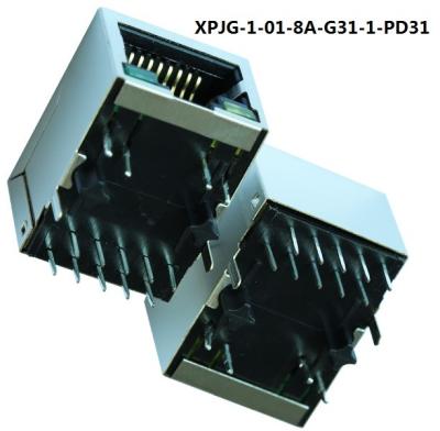 China Single Port Rj45 shieled POE RJ45 Connector XPJG-1-01-8A-G31-1-PD31 for sale