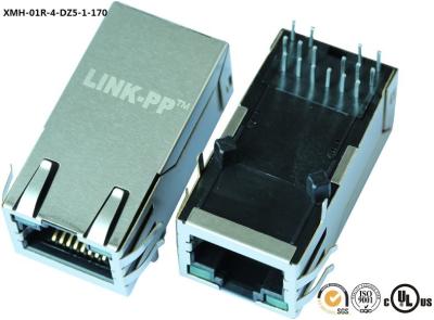 China LAN interface POE RJ45 Connector XMH-01R-4-DZ5-1-170 with 10/100 MAG for sale