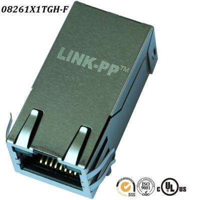 China 1000 Base-TX POE 08261X1TGH-F Extend Temp with integrated magnetics for sale