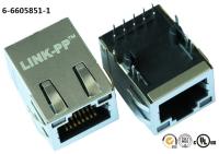 China Voip Ethernet POE RJ45 Connector Magnetic Shielded With Resistor LEDS for sale