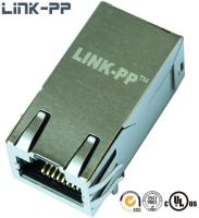China High performance POE RJ45 PCB Jack  LAN interface XPJH-RMP-061L-10W6-NL for sale