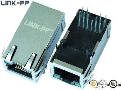 China W/LED Shielded Rj45 Connectors Thru Hole For POE , XPH-RMP-061L-16W6-2Y for sale