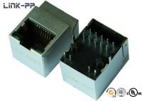 China Embedded 203346 Vertical RJ45 Jack Female LPJD0713B31NL for LAN interface for sale