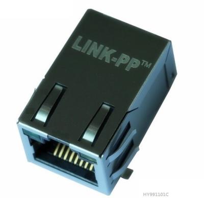 China HY991101C Single Port Rj45 Connector Integrated Magnatecis LPJ19111CNL for sale