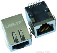 China J0C-0006NL10 / 100Base-TX SMT RJ45 Connector Integrated Magnetics LPJ19111CNL for sale
