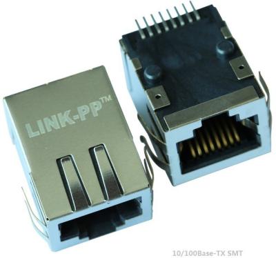 China J0C-0006NL10 / 100Base-TX SMT RJ45 Connector Integrated Magnetics LPJ19111CNL for sale