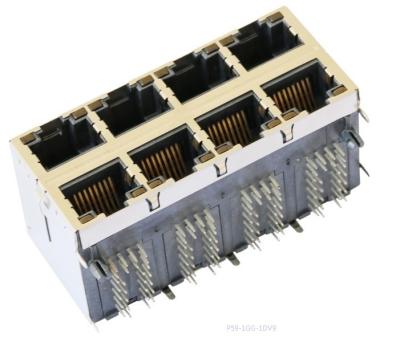 China RM4-11NADV1F UDE Stacked 2x2 RJ45 Jack To Ethernet Switches LPJ47408AHNL for sale