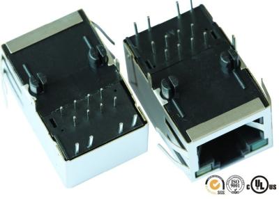 China Industrial PCS 0810-1X1T-01 Shielded Connector With Integrated 10/100 Magnetics for sale