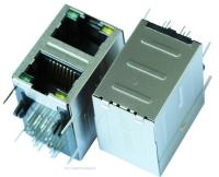 China 2X1 Gigabit RJ45 Modular Jack LPJG17102A96NL Cross 0845-2R1T-E4 Embedded PC for sale