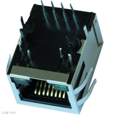 China 5-6605408-1 Magnetic RJ45 Jack LPJ0183G28NL CAPACITOR WITH RESISTOR LEDS PHY for sale