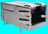 China XFVOIP5QS-CTRR1-2L POE RJ45 Connector LPJK4010B69NL 10 / 100Base-TX Single Port for sale