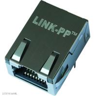China Ethernet Network Low-Profile RJ45 Jack Gigabit Tab-Up With LEDs for sale