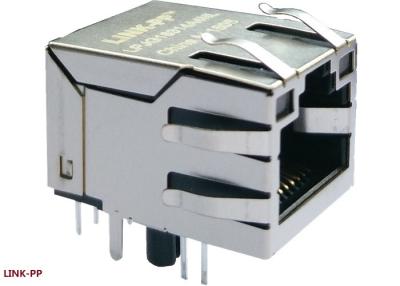 China MAG45 Modular Jack 5-6605790-1 10 / 100Base-TX LPJ16116A42NL Leds With Capacitor for sale